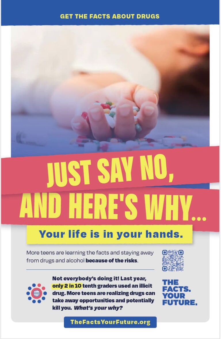 Your Life is in Your Hands Flyer - The Facts. Your Future.